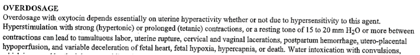 Pitocin: The Opioid of Obstetrics